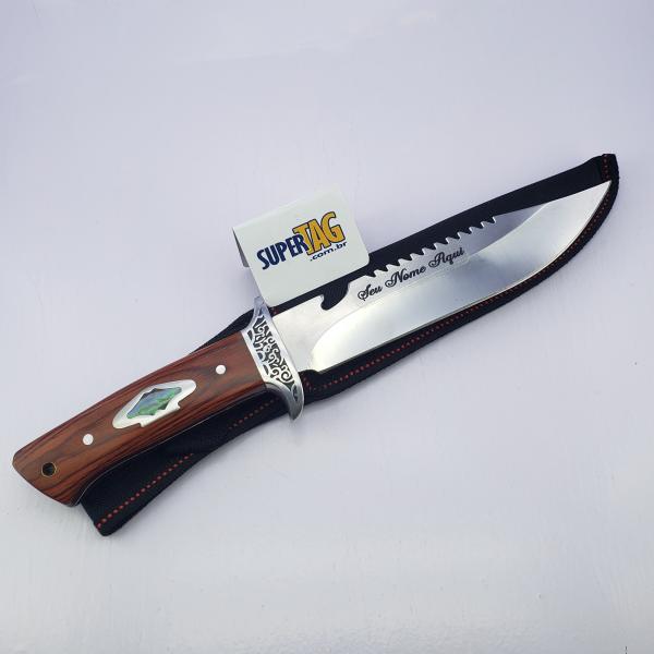 Faca Inox - Personalizada com Gravação a Laser - Mod. 310